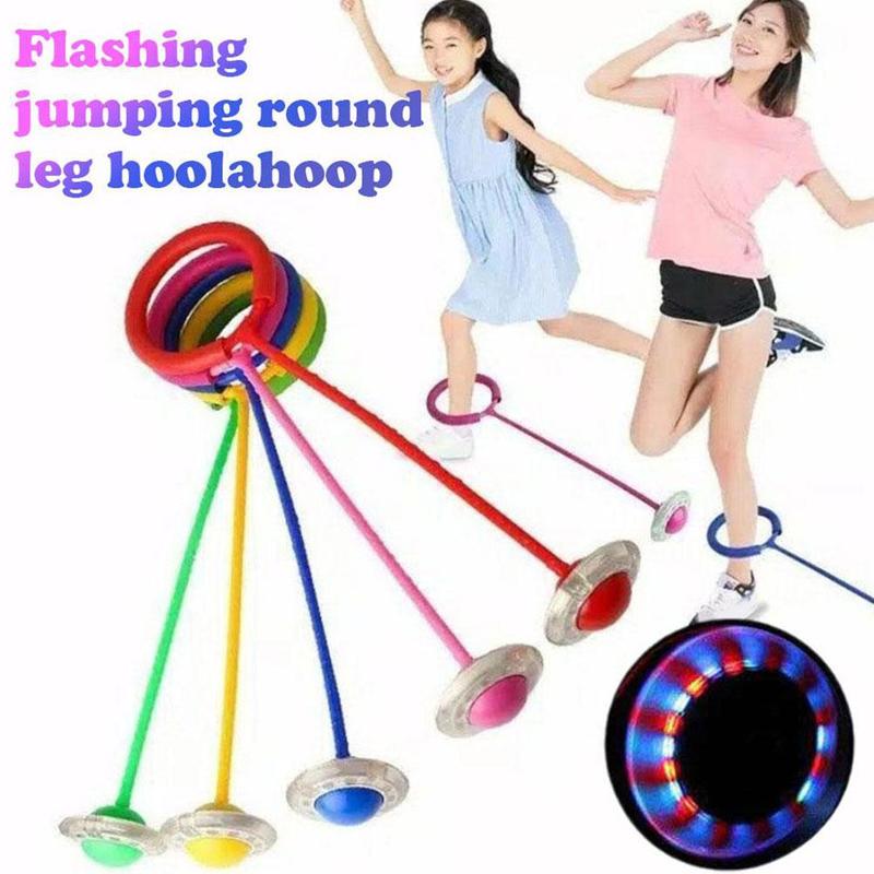 Children's One-legged Flutter Ball Flash Bungee Ball Foot Hula - TikTok ...