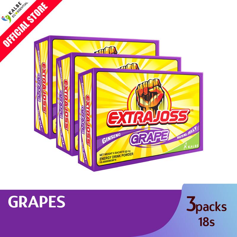 Extra Joss Energy Drink - Grape Flavor 3 Packs (18 Sachets) - TikTok ...