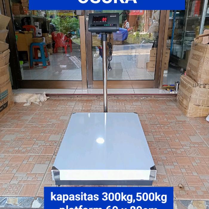 Jual Timbangan Platform Besar 300kg,500kg platform stainless 60 x 80cm ...