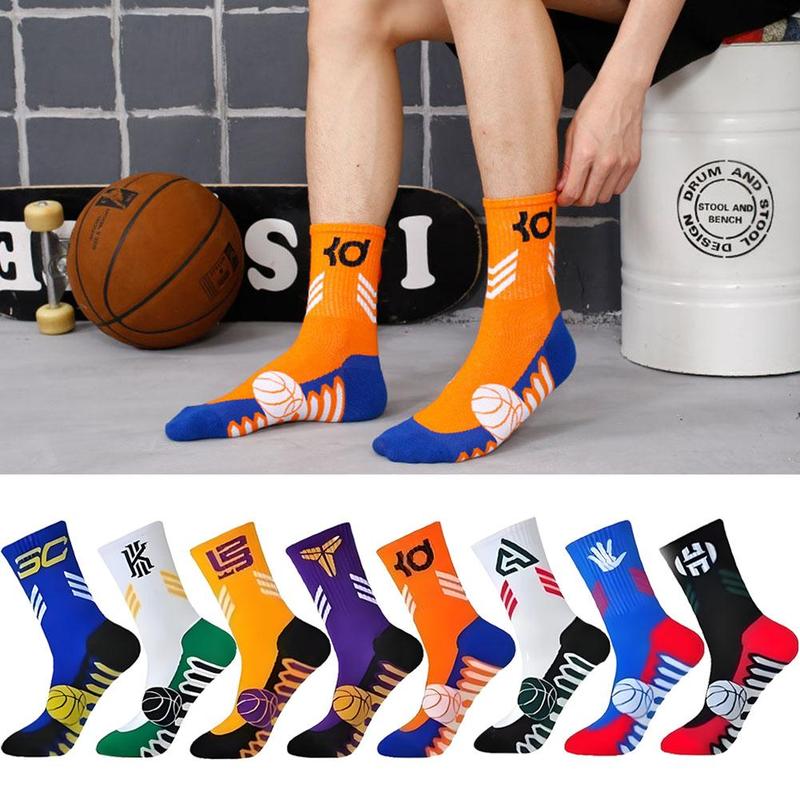 Stokin Corak Logo Pasukan Bola Keranjang, Bernafas, Tidak licin ...