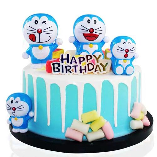 Cake Topper DORAEMON 4in1/Hiasan Dekorasi kue tart/ figur figure - Shop ...