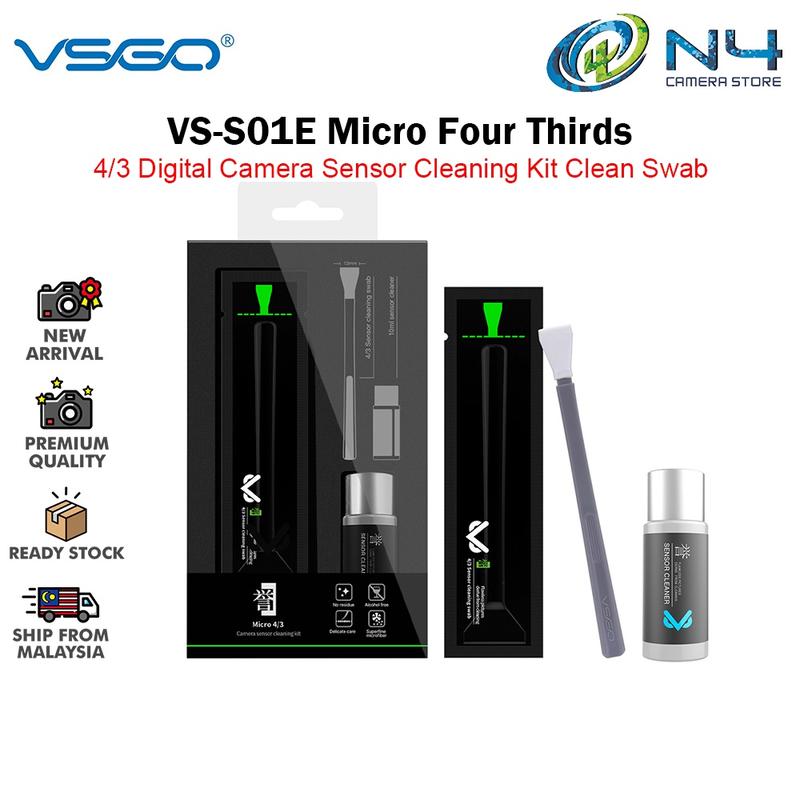 VSGO VS-S01E Micro Four Thirds 4/3 Digital Camera Sensor Cleaning Kit ...