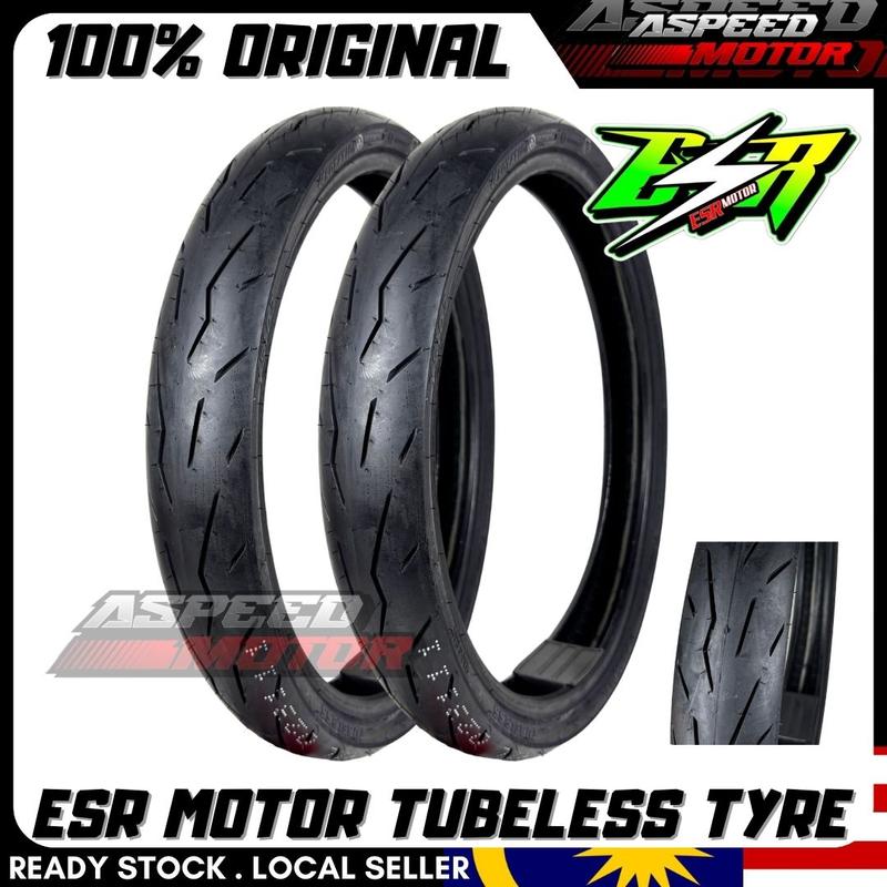 ESR MOTOR TAYAR TYRE TUBELESS 17 INCH 60/90 70/80 70/90 80/8 - TikTok ...