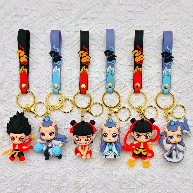 Rantai Kunci Nezha Kartun, Reka Bentuk Kreatif Keychains - TikTok Shop ...