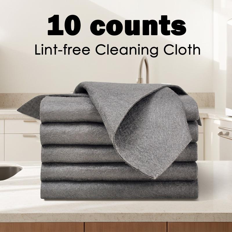 10 Counts Magic Cleaning Cloth, Reuseable Thickened Streak Free ...
