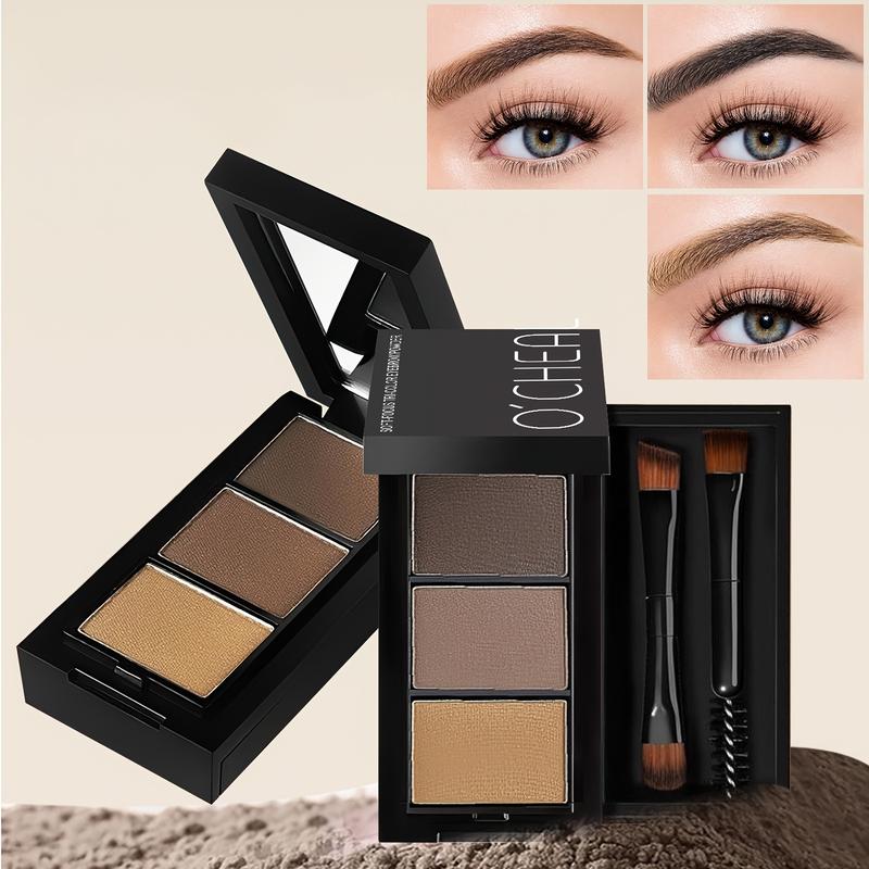 Easy Eyebrow Powder Makeup Kit, Medium/Dark/Light Brown, 3 Colors Eye ...
