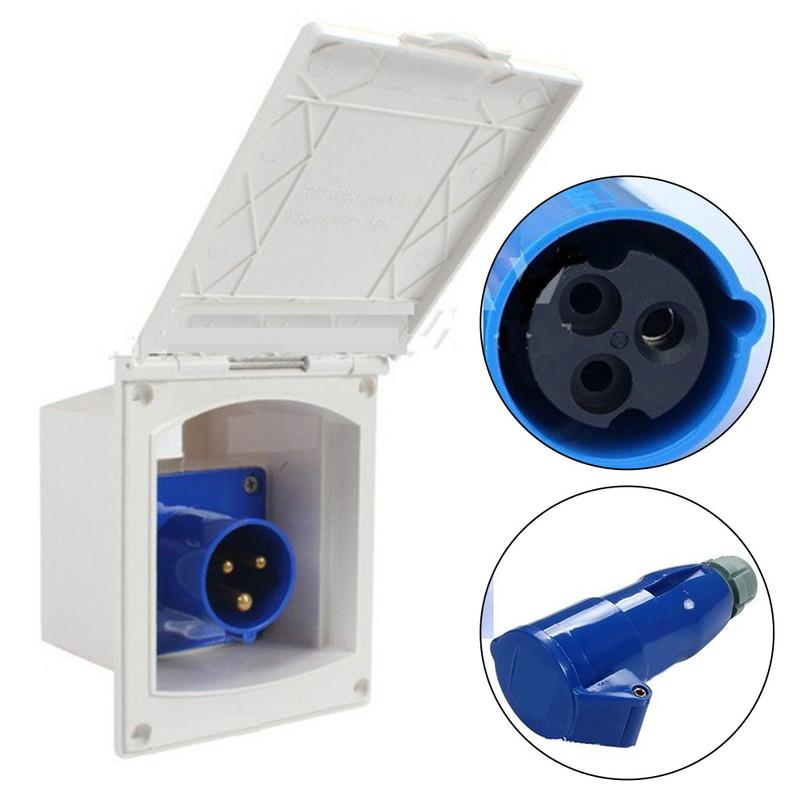 RV Camper Marine Camper Main Inlet Socket Power Outlet With Cover ...