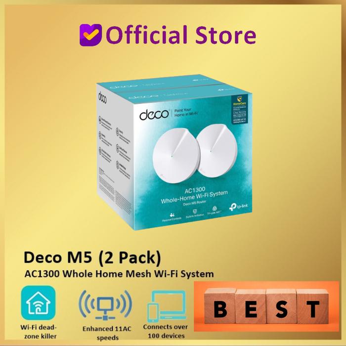 Promo TP-LINK Deco M5 AC1300 Whole Home Mesh WiFi System Tplink TP Link ...