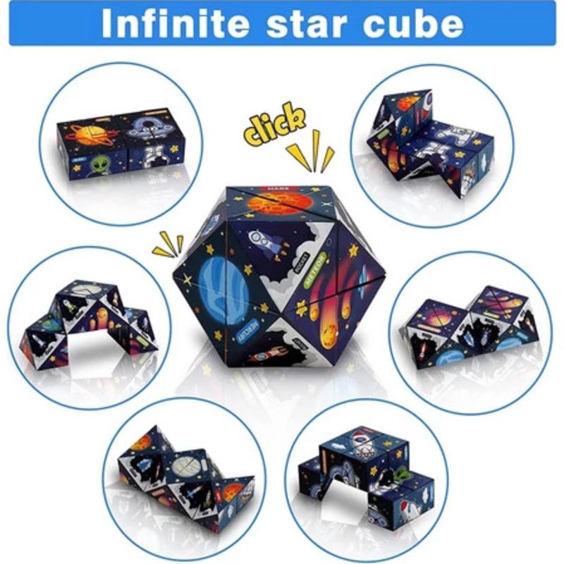 Mainan Pendidikan Kanak-kanak, Kiub Pelbagai, Geometri 3D, Berbentuk ...