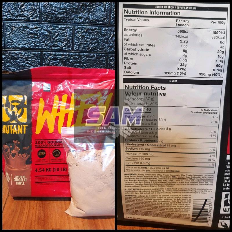 Suplemen Fitness Eceran Repack MUTANT Whey 1 lb Protein - Shop | Tokopedia