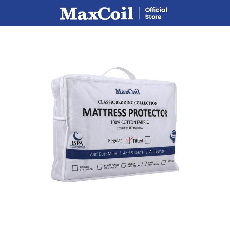 MaxCoil Classic Bedding Mattress Protector | Available in 4 Sizes ...