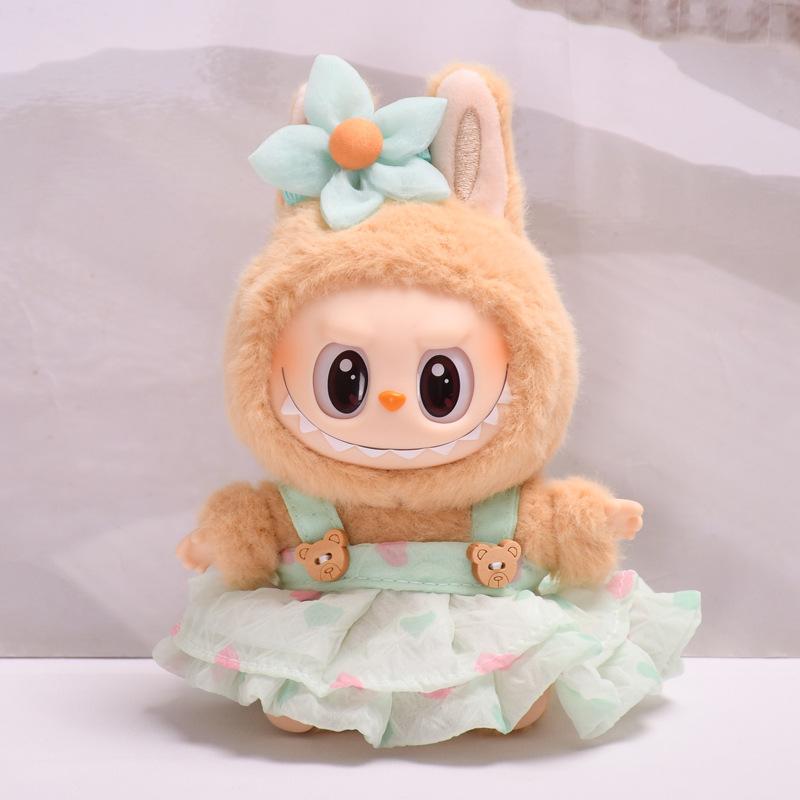 Labubu Keychain Clothes Fashionable Mini Doll Outfit with Headpiece ...