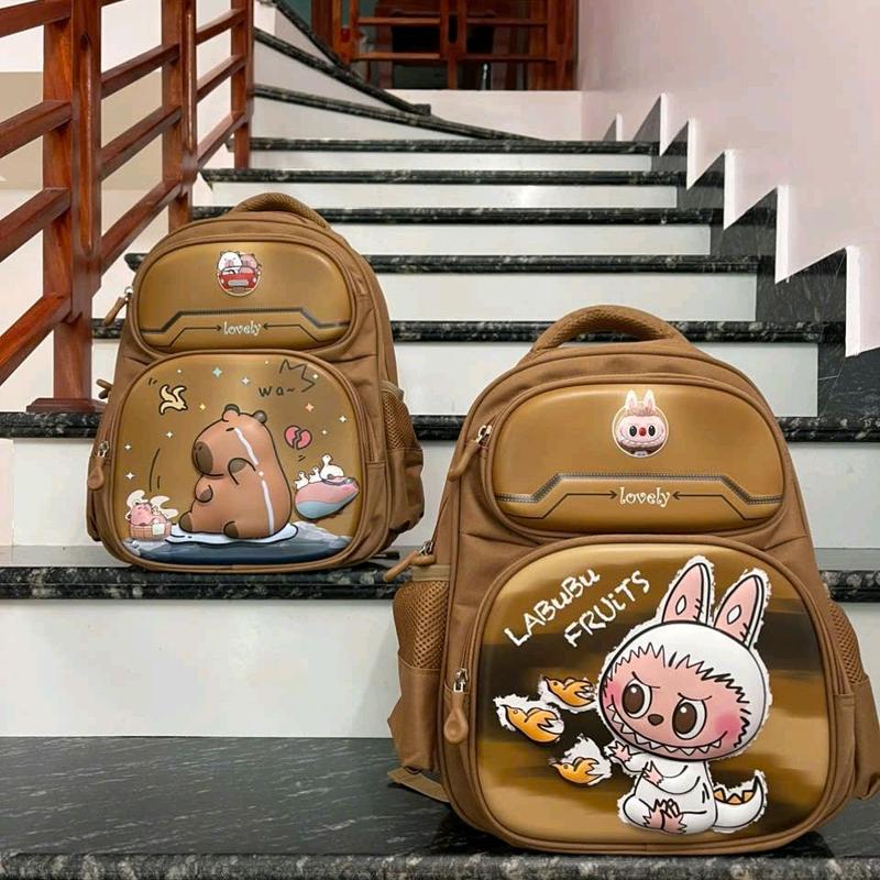 Balo Capybara Màu Nâu,Labubu Nâu ,có chống gù Chống nước - TikTok Shop ...