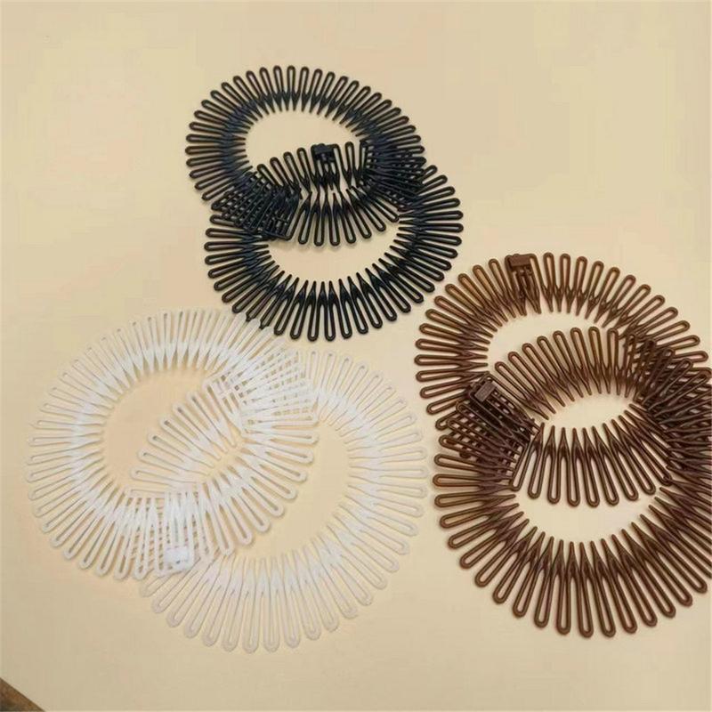 Plastic Full Circle Stretch Flexible Comb Teeth Headband Hai - TikTok ...