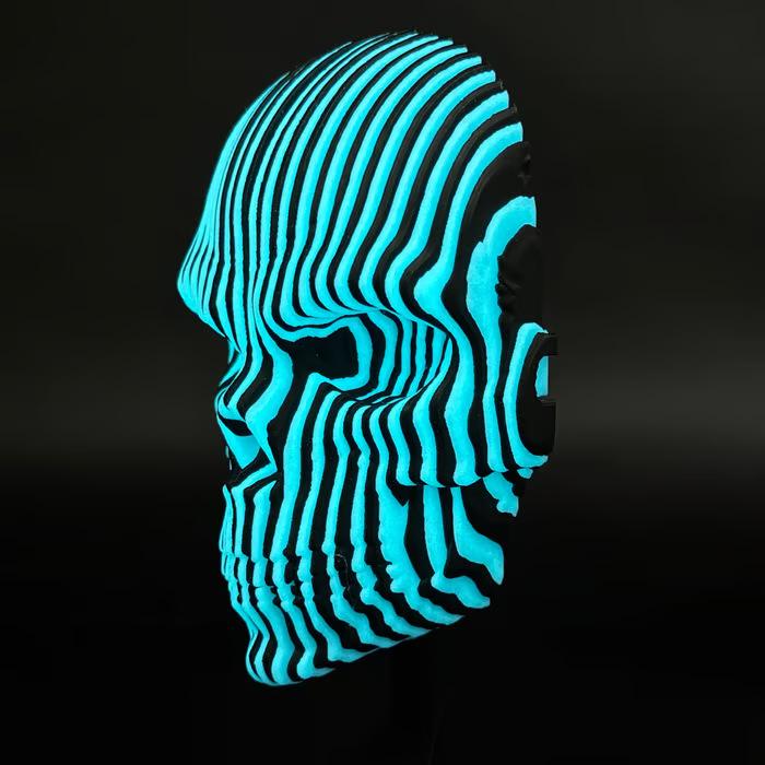 Glowing Quantum Skull 3D Printed Prank Ornament - TikTok Shop