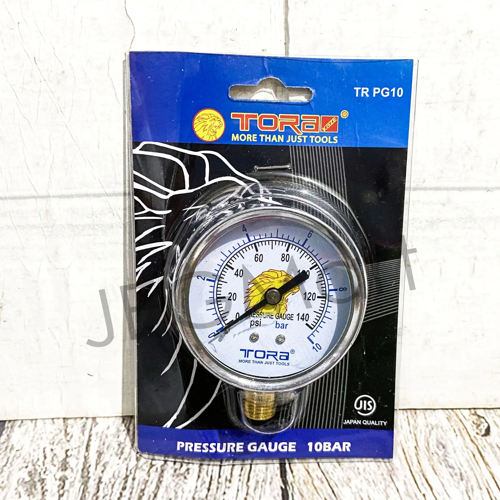 Alat Pengukur Tekanan Angin Kompresor 10 BAR TORA - Air Pressure Gauge ...