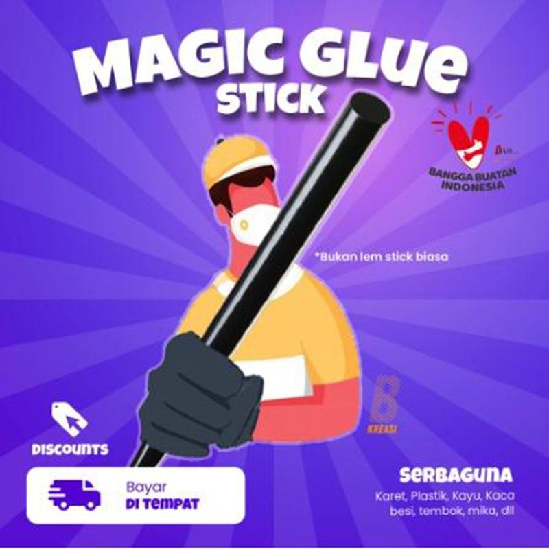Lem Bakar Hitam Tambal Magic Glue Adhesive 0,7cm lem kayu - Shop ...