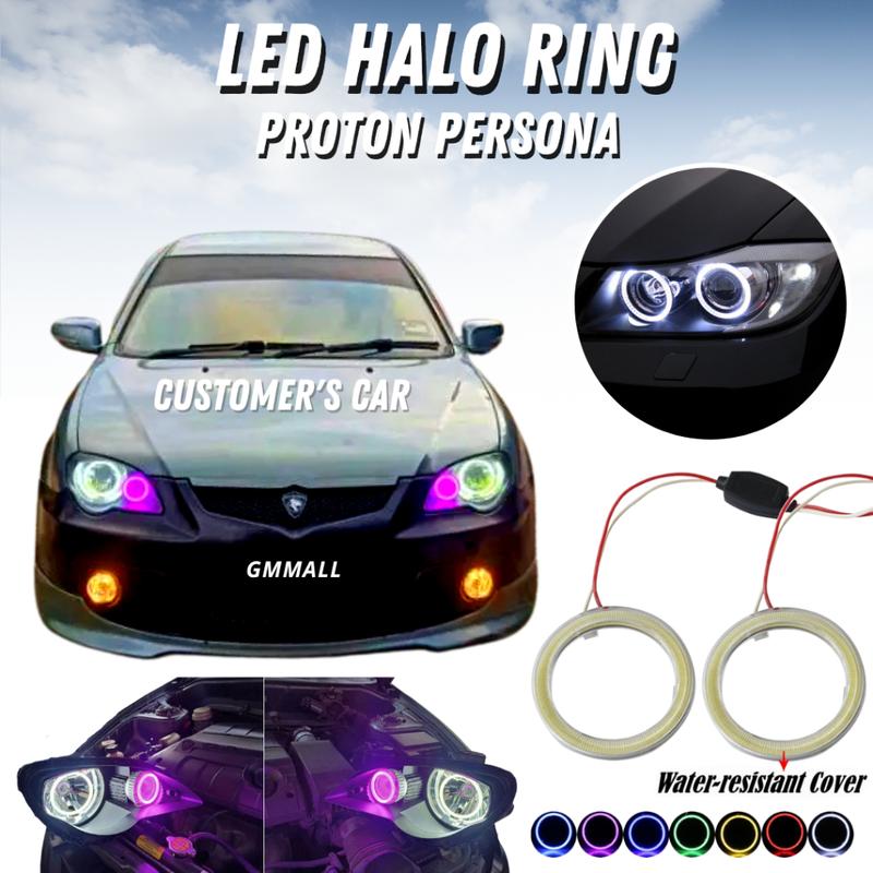 PROTON PERSONA HEADLAMP LED Halo Ring Angel Eyes Signal Daytime ...