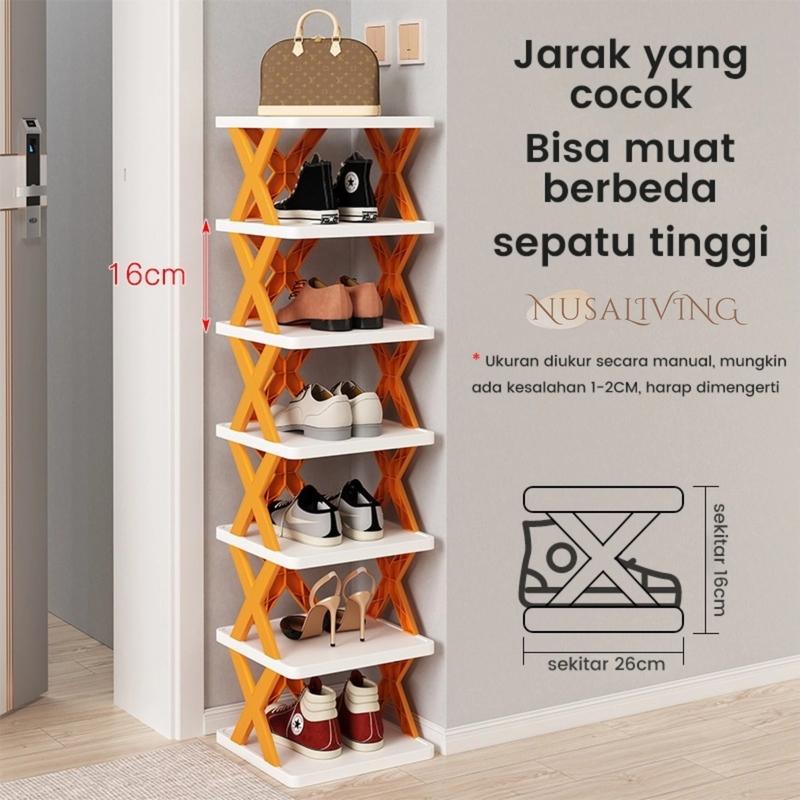 COD Rak sepatu X tempat rak sepatu 9 Susun rak sendal tempat sendal rak ...