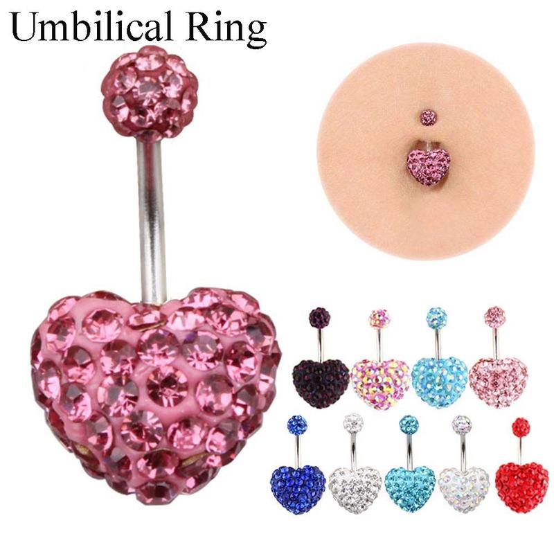 Fashion Stainless Steel Ball Umbilical Ring Belly Button Rings - TikTok ...