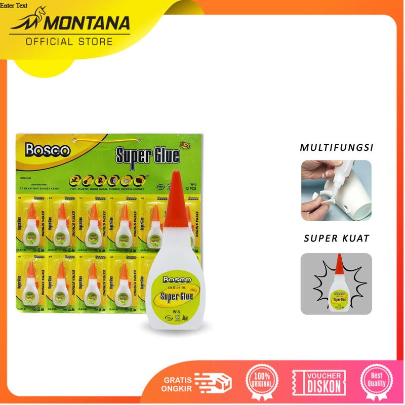 MONTANA Bosco Super Glue Lem Korea Kaca Besi Adhesive Glue Perekat ...