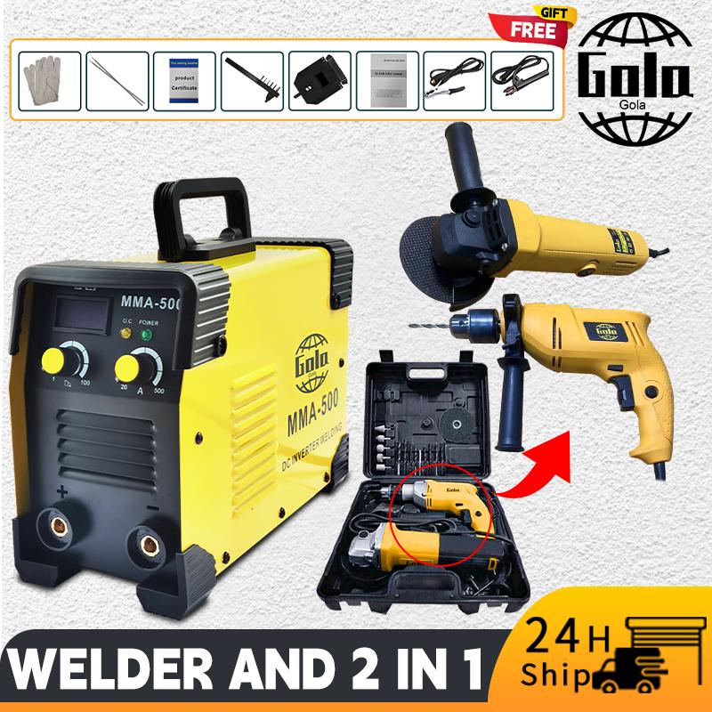 3IN1 Gola SET MMA-500 Portable IGBT Inverter MINI Imported Electric ...
