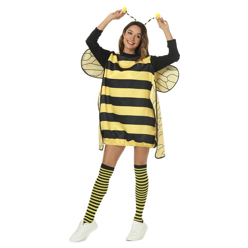 Pakaian Halloween untuk Wanita, Kostum Lebah, Lengan Panjang - TikTok ...