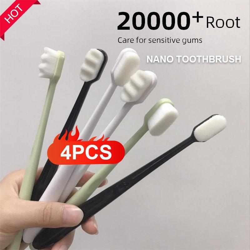 [HOT Sale] 2/3/4Pcs Set Million Nano Toothbrush Ultra-fine Soft ...