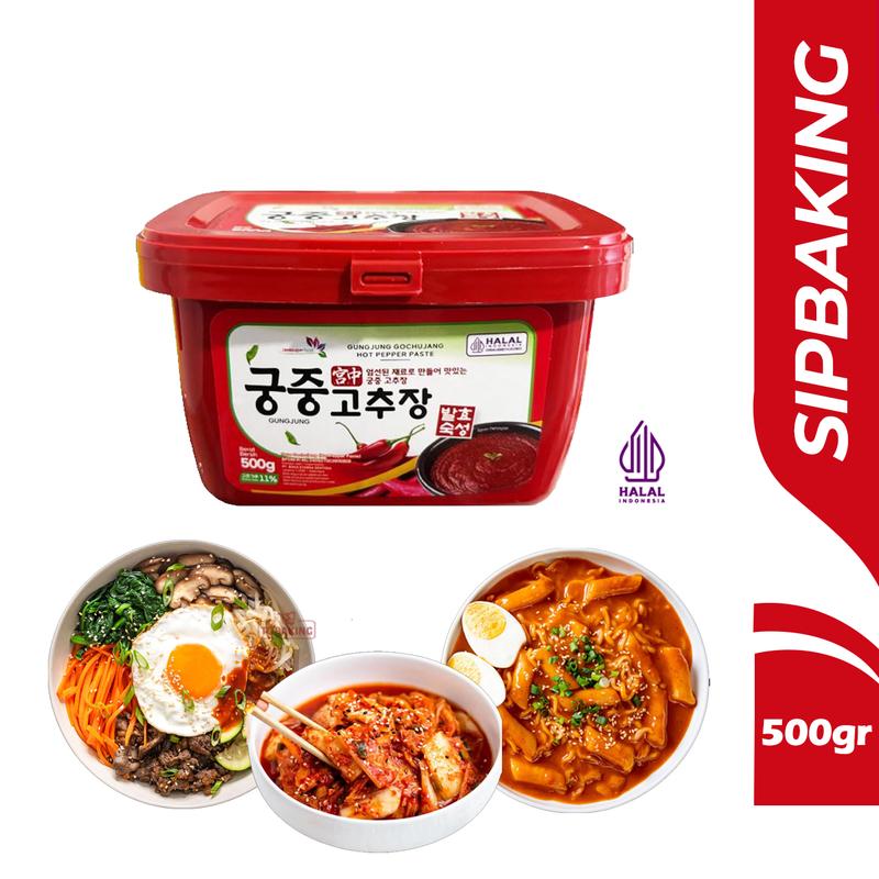 Gochujang HALAL Gungjung Gochujang 500gr Hot Pepper Paste Sambal Cabe ...