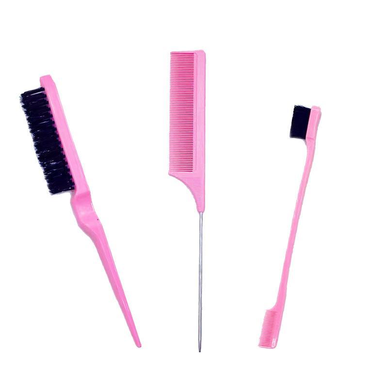 Hair Comb Comb Comb Tip Comb Three-Piece Set Double Head Eyebrow ...