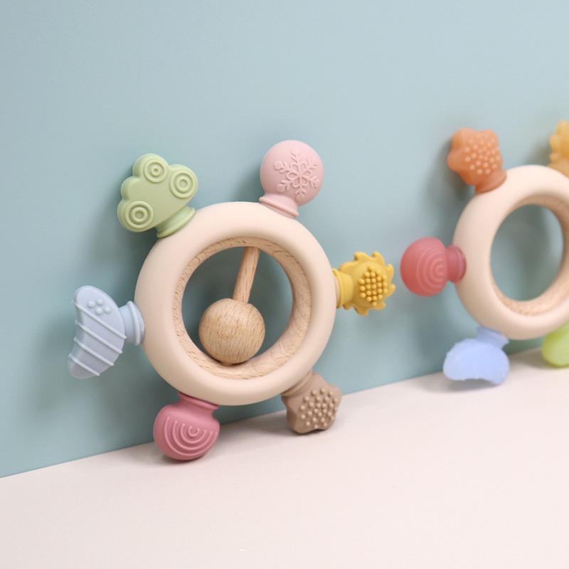 Cross Border New Baby Teething Toys Can Chew Silicone To Soothe ...