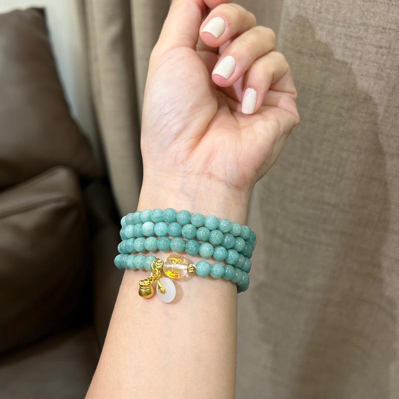 [AY05 MUA 1 TẶNG 1 LÁ BỒ ĐỀ] VÒNG TAY ĐÁ 108 HẠT CHARM ĐỒNG ĐIẾU ...