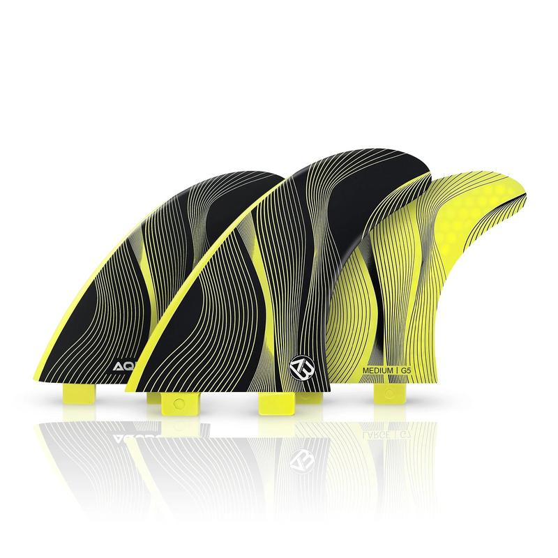 AQUBONA High-Performance Surfboard Fins Made of Premium Honeycomb Glass ...