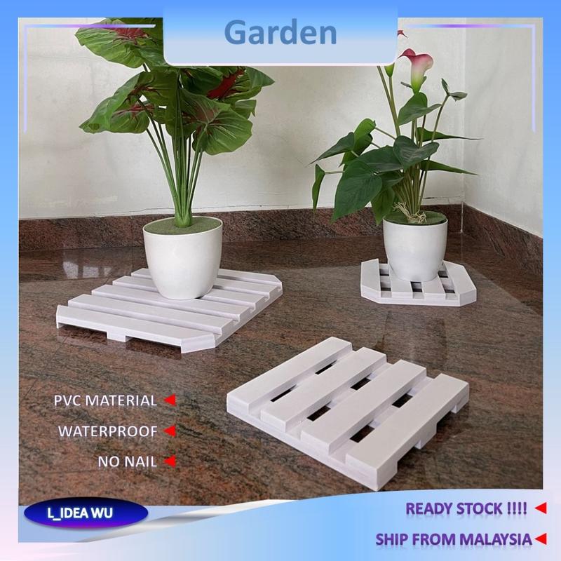 PVC Lapik Pasu Bunga Plant Stand Flower Plate Tray Decoratio - TikTok ...
