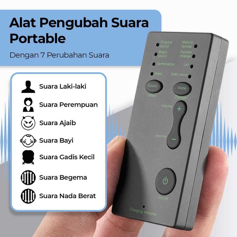 TaffSTUDIO Alat Pengubah Suara Voice Changer Mini Portable - AE19 ...