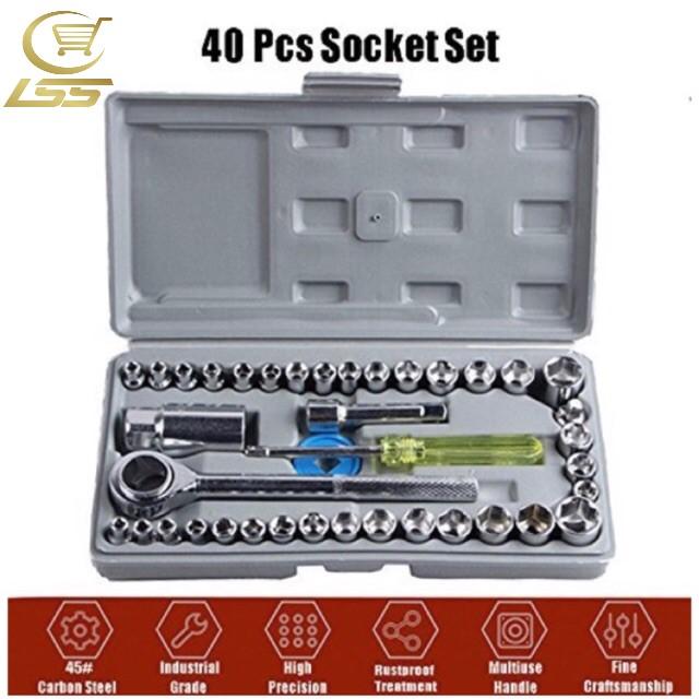 Socket Wrench Set 40PCS Combination Hand Tools - TikTok Shop Philippines
