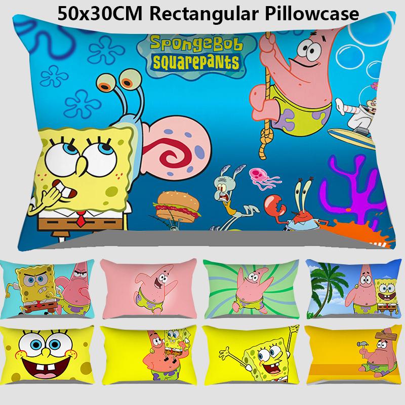 SpongeBob SquarePants 50x30CM Rectangular Pillow Cover Sofa Bedroom ...