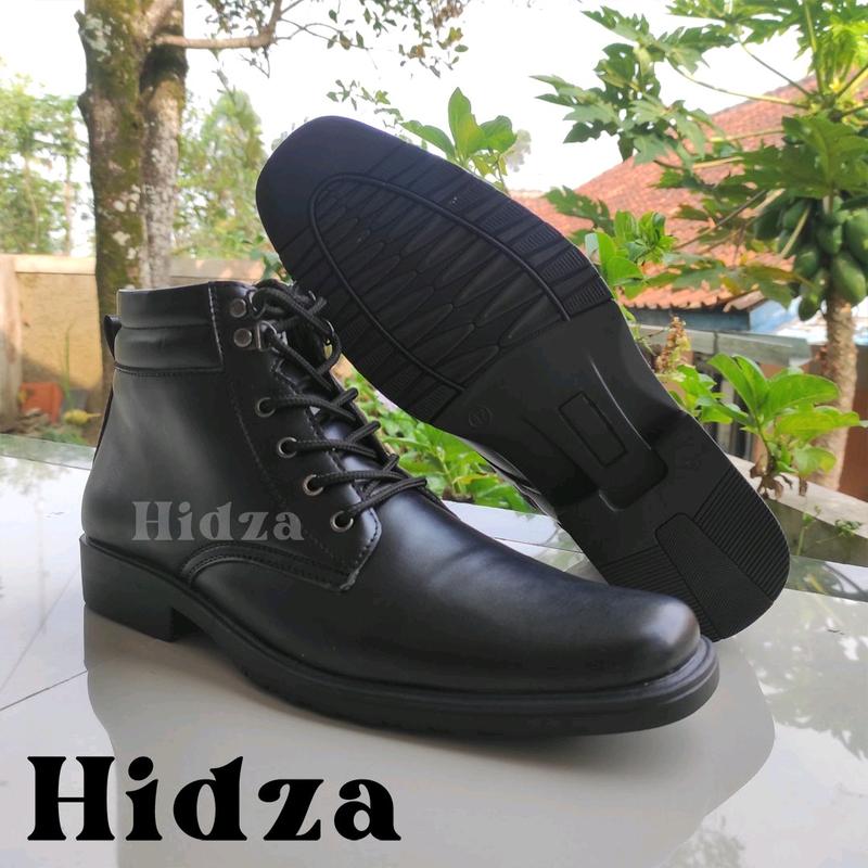 Hidza Sepatu PDH dop doff matte tali resleting formal dinas kantor ...