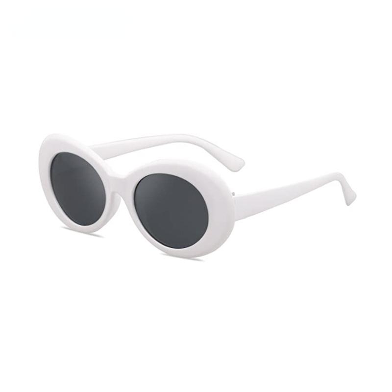 Vintage Bold Mod Thick Oval Sunglasses Chic Clout Goggles Glasses ...