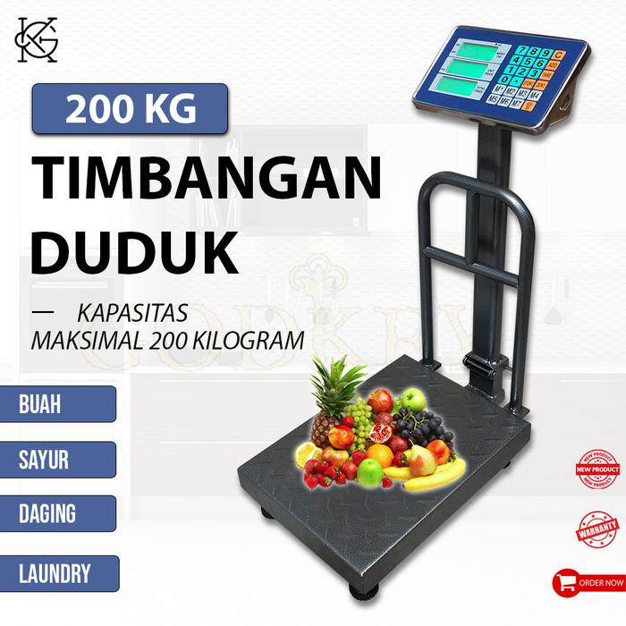 Promo TCS 200 kg Timbangan Duduk Digital Charger Elektronik Pagar Lipat ...