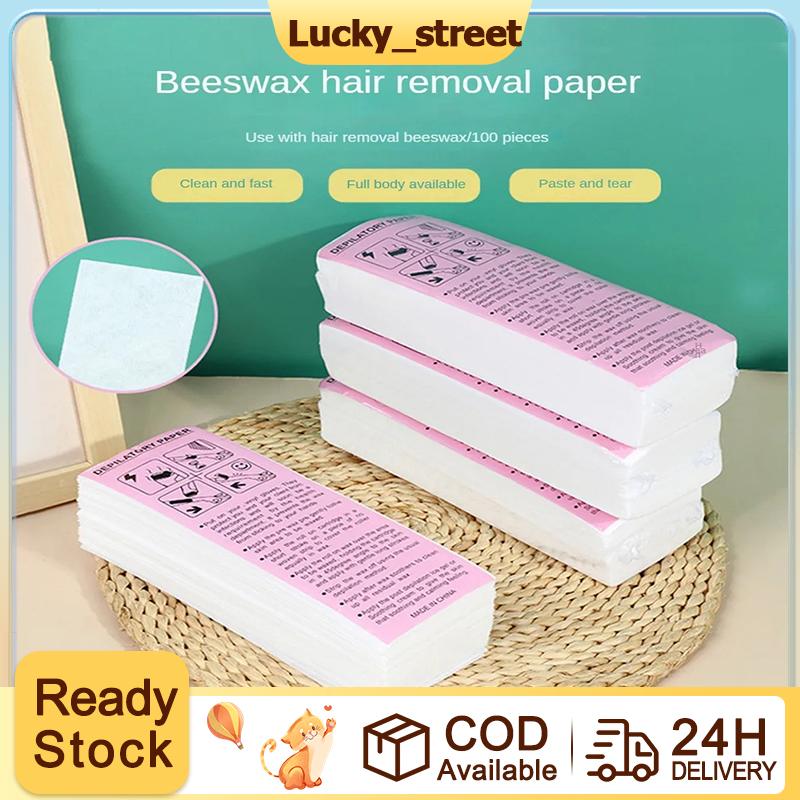 100 Sheet/Pack Disposable Depilatory Paper, Non-Woven Double-Sided ...
