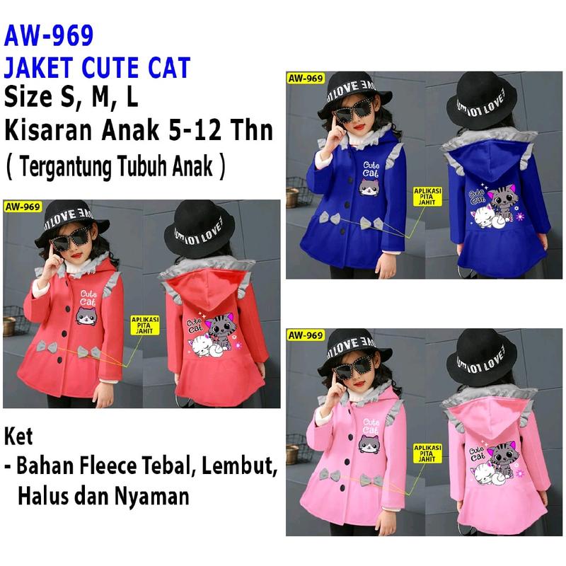 Jaket Kucing | Jaket Korea | Jaket Anak Perempuan | Jaket Lucu - Shop ...