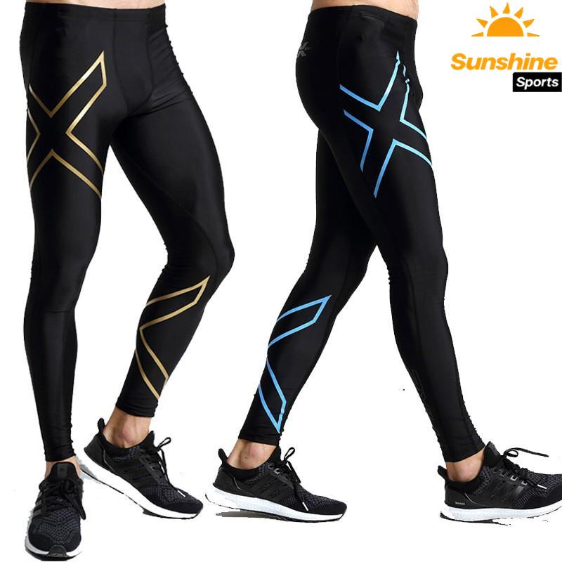 Sunshine Sports Mark Seluar Sukan Ketat Lelaki Cepat Kering Saiz S-3XL ...