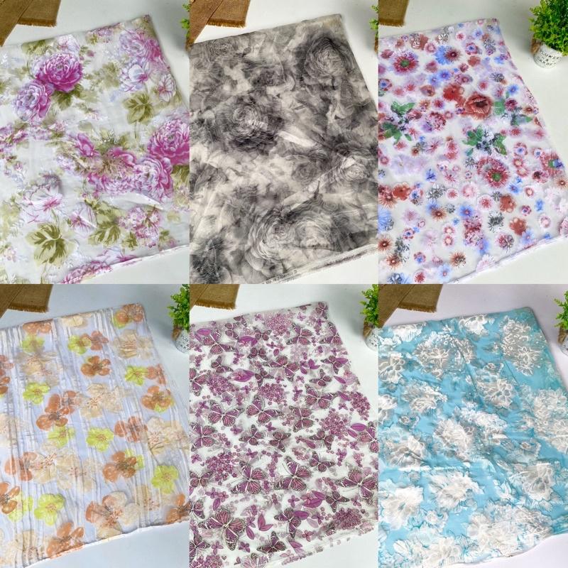 Kain Kaca Organza Organsa Organdi Motif Import Kode B - Shop | Tokopedia