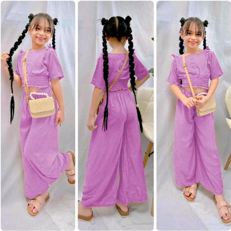 LESLY Terno Square Pants Chalis Fabric Freesize for Girls 6- - TikTok ...