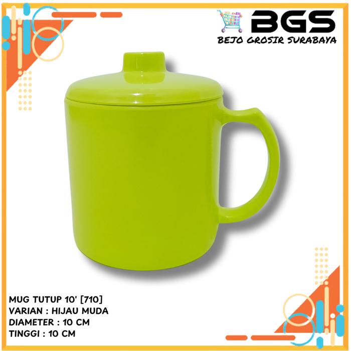 Promo Mug Tutup Melamin Diameter 10 cm dan 12 cm - Gelas Mug Melamin ...