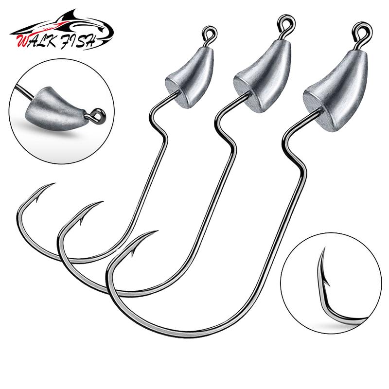 WALK FISH 5Pieces/Lot 1.75g/2.5g/3.5g Jig Lead Head Hook For - TikTok ...