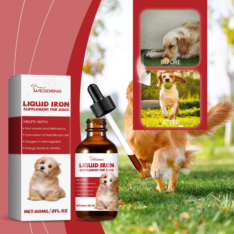 Liquid Iron Supplements for Dogs,LiquiI Iron with Vitamin C and ...