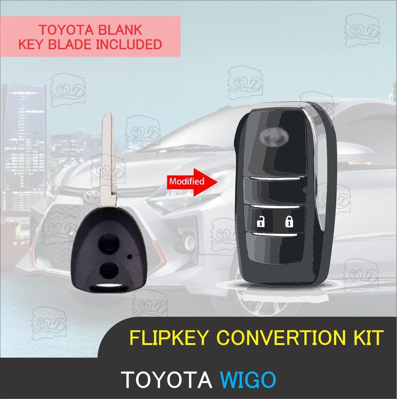 Toyota Wigo Flipkey 2 Buttons Key Case Shell Flip key - TikTok Shop ...