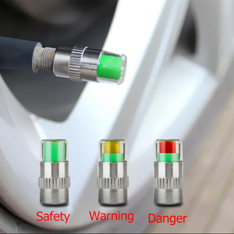 Car Tire Pressure Cap Tire Valve 3 Color Indicator Tool Tire - TikTok Shop Philippines